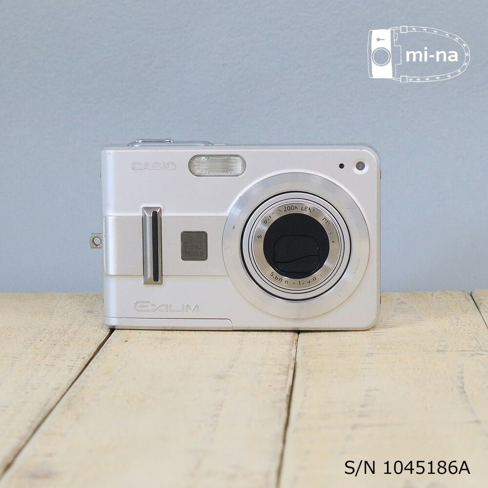 【楽天市場】【中古】[作動確認済 返品保証] CASIO EXILIM EX-Z57 S/N 1045186A デジタルカメラ CCDカメラ オールドデジカメ オールドコンデジ：ミーナ