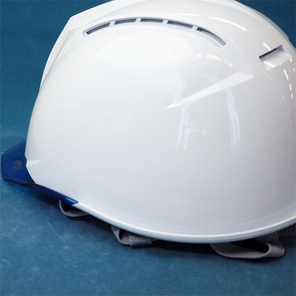 【楽天市場】ヘルメットAA11EVO-CSW型 色：白 バイザー：ブルー 大型通気孔 大型内蔵式シールド付 10個セット 【 防災 工事用 ヘルメット 】：命一番堂 楽天市場店