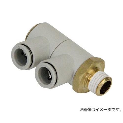【楽天市場】【メール便】SK11 W管継手 WユニバーサルL KQ2VD10-02AS 4977292420167 [エアーツール チューブ・継ぎ手]：ミナトワークス