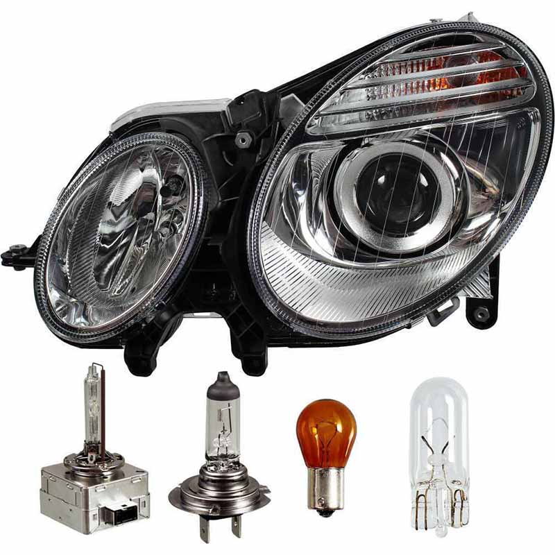 【楽天市場】ベンツ Eクラス W211 ヘッドライト ユニット 左側 2118205161 A2118205161 バルブ付き：銘洋ショップ