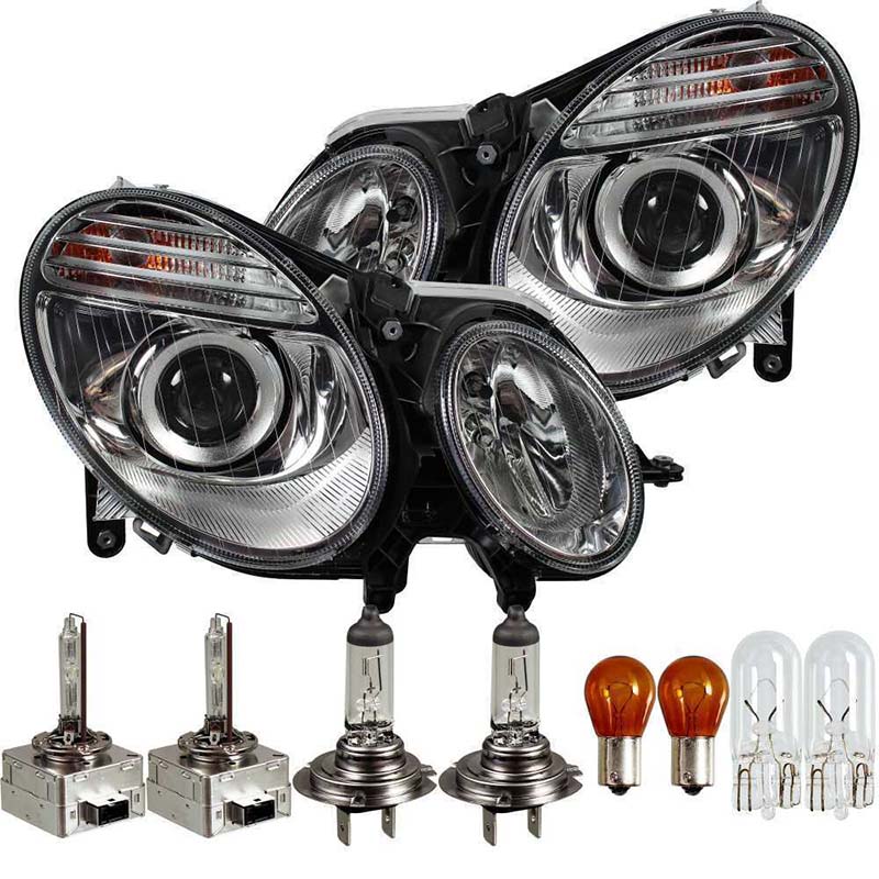 【楽天市場】ベンツ Eクラス W211 ヘッドライト ユニット 左右セット 2118205161 A2118205161 2118205261 ...