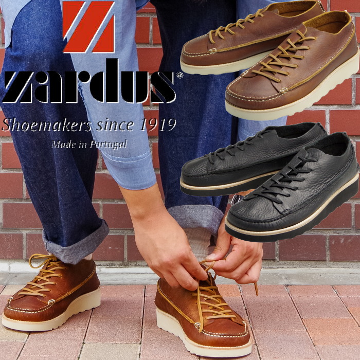 【楽天市場】ザルダス アウヴェス Zardus ALVES モックトゥシューズ メンズ レザー ブーツ 本革 メンズブーツ ワークブーツ ...