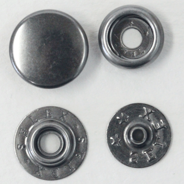 【楽天市場】ボタン ドットボタン 7301 SELEX 13mm 30セット入 ジャンパーホック P-HBK BN xP-HBK BN ...