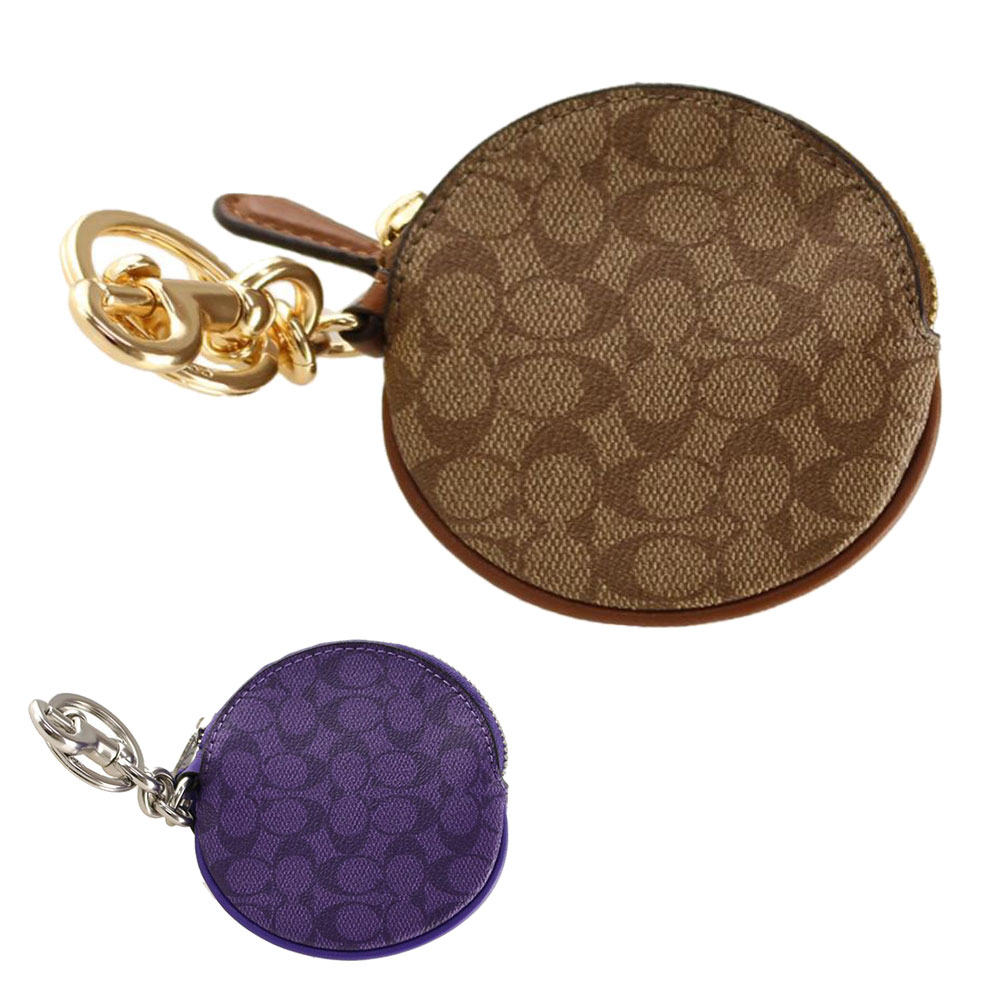 【楽天市場】コーチ コインケース ミニ財布 キーリング バッグチャーム シグネチャー モノグラム COACH 89987 CIRCULAR ...