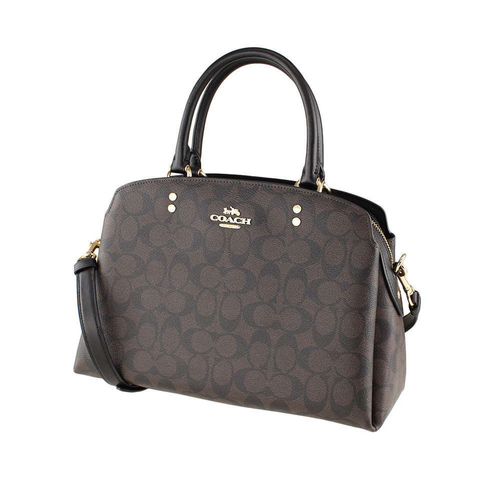 【楽天市場】コーチ ハンドバッグ ショルダーバッグ 2WAY モノグラム COACH 91495 IMAA8 ブラウン×ブラック 黒 ...