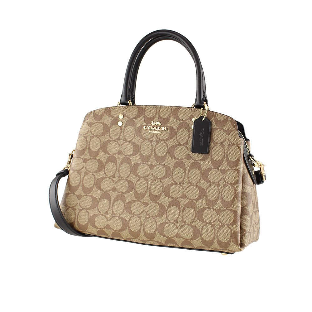 【楽天市場】コーチ ハンドバッグ ショルダーバッグ 2WAY モノグラム COACH 91495 IMCBI カーキ×ブラック 黒 バイカラー ...