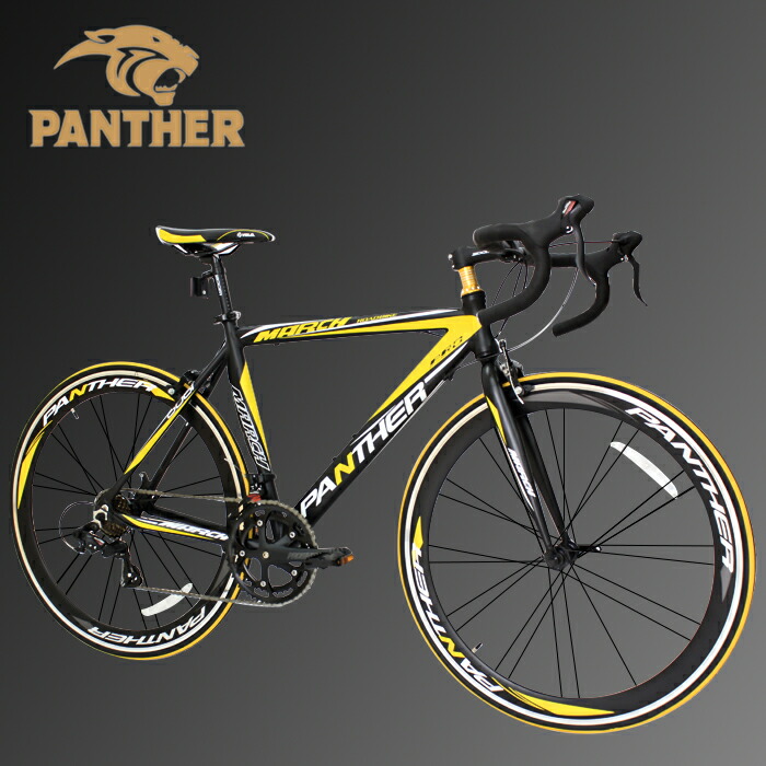 【楽天市場】PANTHER (パンサー)ロードバイク全5色/3サイズ選択可シマノ14段変速 STIデュアルコントロール超軽量異型アルミフレーム ...