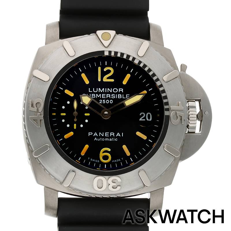 【楽天市場】パネライ PANERAI サイズ:47mm PAM00194 ルミノールサブマーシブル 1000本限定TI黒文字盤腕時計(シルバー ...