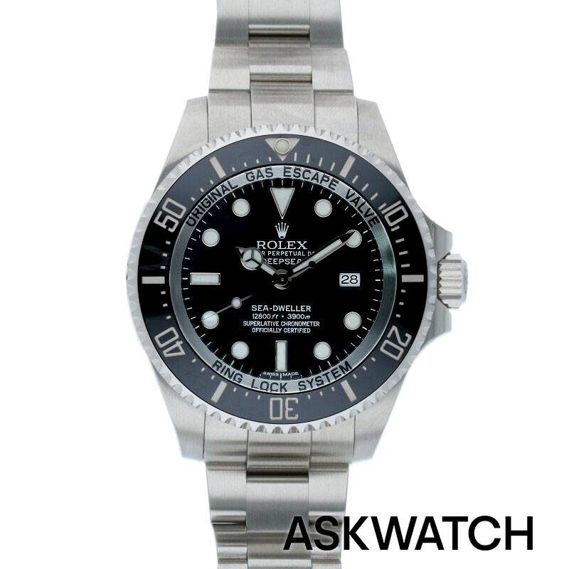 【楽天市場】ロレックス ROLEX サイズ:44mm 【116660 シードゥエラー ディープシー】SSシリアルG番ブラック文字盤腕時計 ...