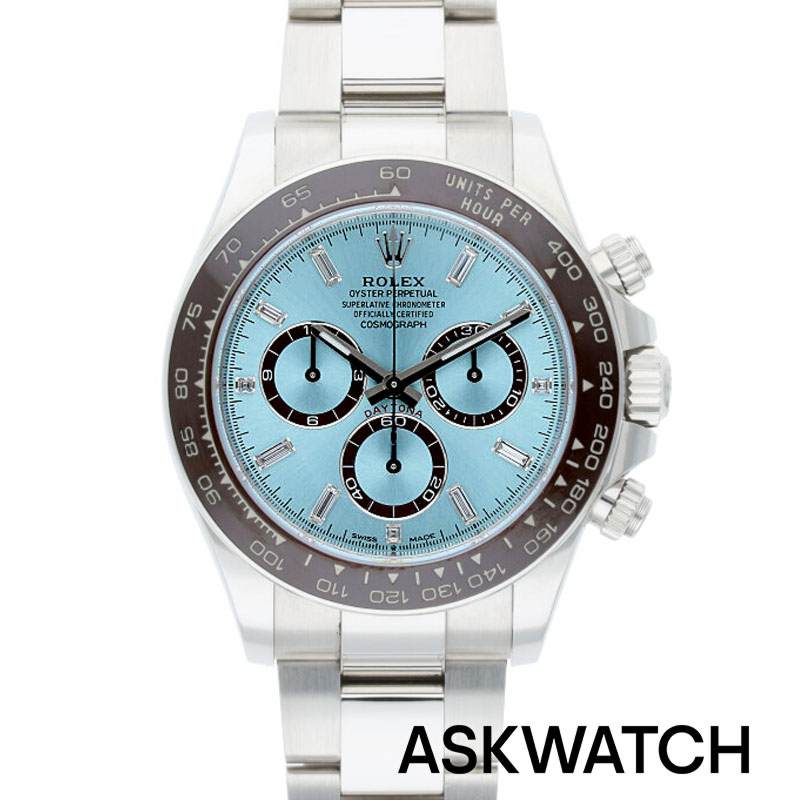 【楽天市場】ロレックス ROLEX 126506A コスモグラフデイトナPTランダム品番アイスブルー文字盤腕時計(プラチナ×ブルー 267 ...