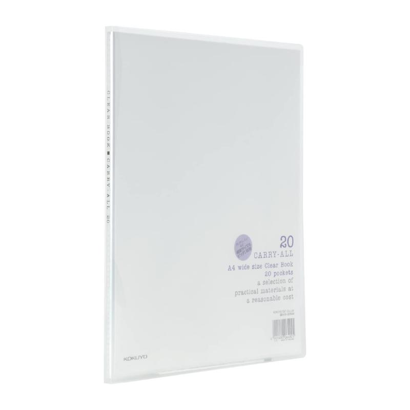 【楽天市場】コクヨ ファイル クリアファイル キャリーオール 固定式 A4ワイド 20ポケット 透明 ラ-3T：MIRAIYUKI