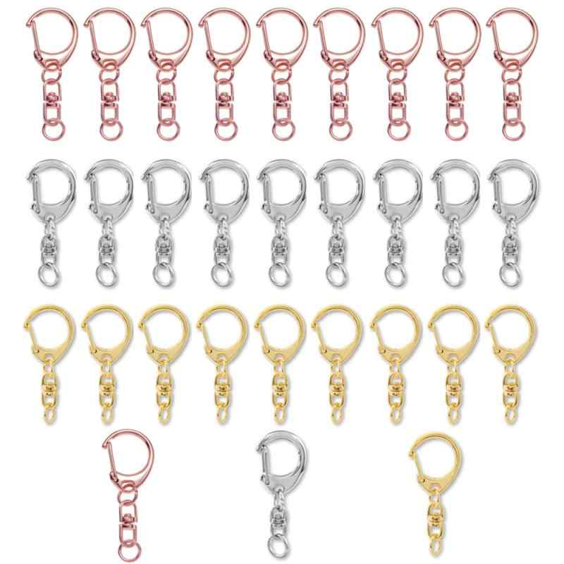 【楽天市場】キーホルダー 金具 ナスカン キーホルダー パーツ ワンタッチキーホルダー 回転カン 丸カン付き ハンドメイド キーホルダーパーツ ...