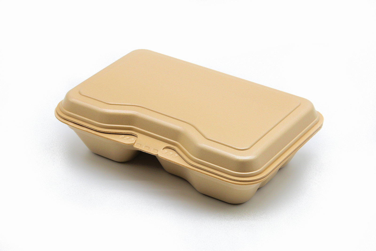 【楽天市場】使い捨て 弁当箱 VK-612-2 キャメル 200個：MiSAIL