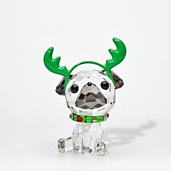 【楽天市場】【オンライン限定】スワロフスキー SWAROVSKI フィギュリン Holiday Cheers パグ 5625661 クリスタル ...