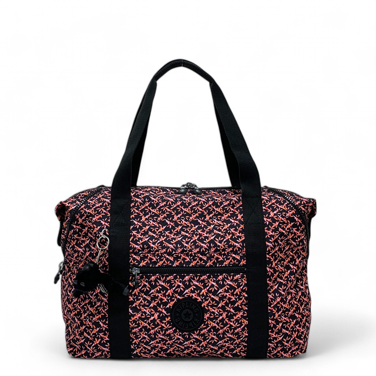 【楽天市場】【ラスト1点！】キプリング Kipling アートエム ART M ボストンバッグ 大きめトートバッグ キャリーオンバッグ マルチカラー 花柄 [レディース][メンズ ...