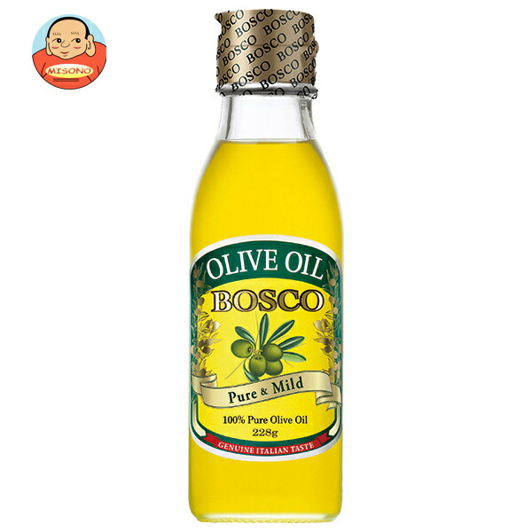 【楽天市場】日清オイリオ BOSCO(ボスコ) オリーブオイル 228g瓶×12本入×(2ケース)｜ 送料無料 オリーブオイル 調味料 食用油 油 オイル：飲料 食品専門店 味園サポート
