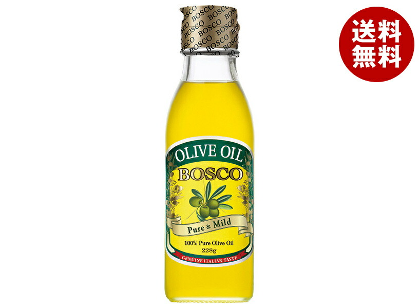 【楽天市場】[ポイント5倍！全品対象エントリー&購入]日清オイリオ BOSCO(ボスコ) オリーブオイル 228g瓶×12本入×(2ケース)｜ 送料無料 オリーブオイル 調味料 食用油 油 ...