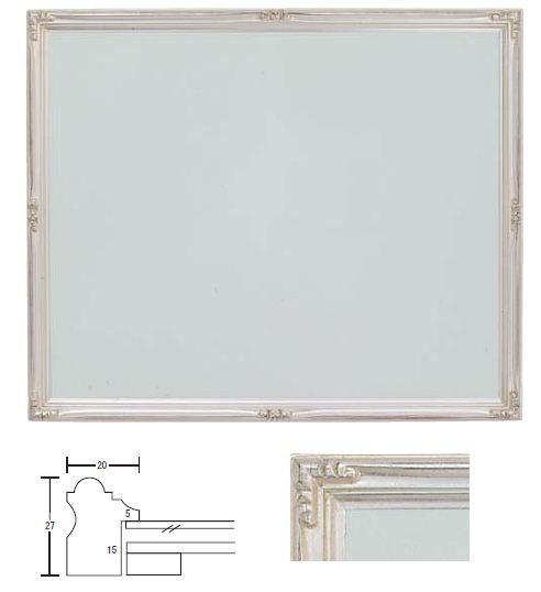 【楽天市場】フレーム.額.デッサン額縁 早蕨（銀）サイズ 三三：株式会社 三井商店