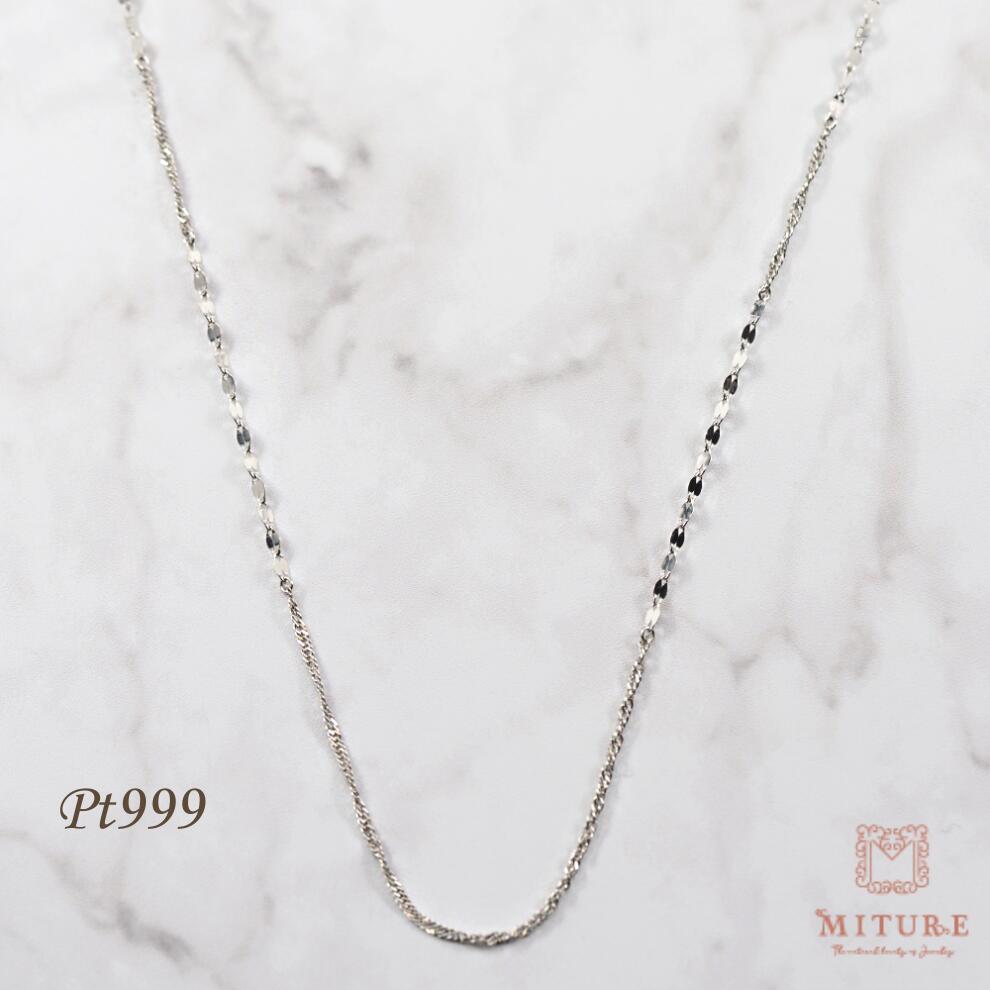 【楽天市場】ロング ネックレス ゴールド プラチナ pt999 PT Pt pt 純プラチナ 80センチ 地金 地金のみ デザイン 華奢 細い おしゃれ スクリュー ペタル イエローゴールド ...