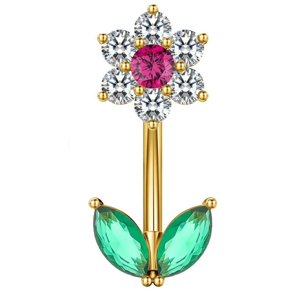 【楽天市場】[14G ボディピアス ヘソピアス] 胡蝶蘭 へそピアス 1個販売 14ゲージ メンズ レディース サージカルステンレス316L カーブバーベル バナナバーベル ボディーピアス 臍 ...