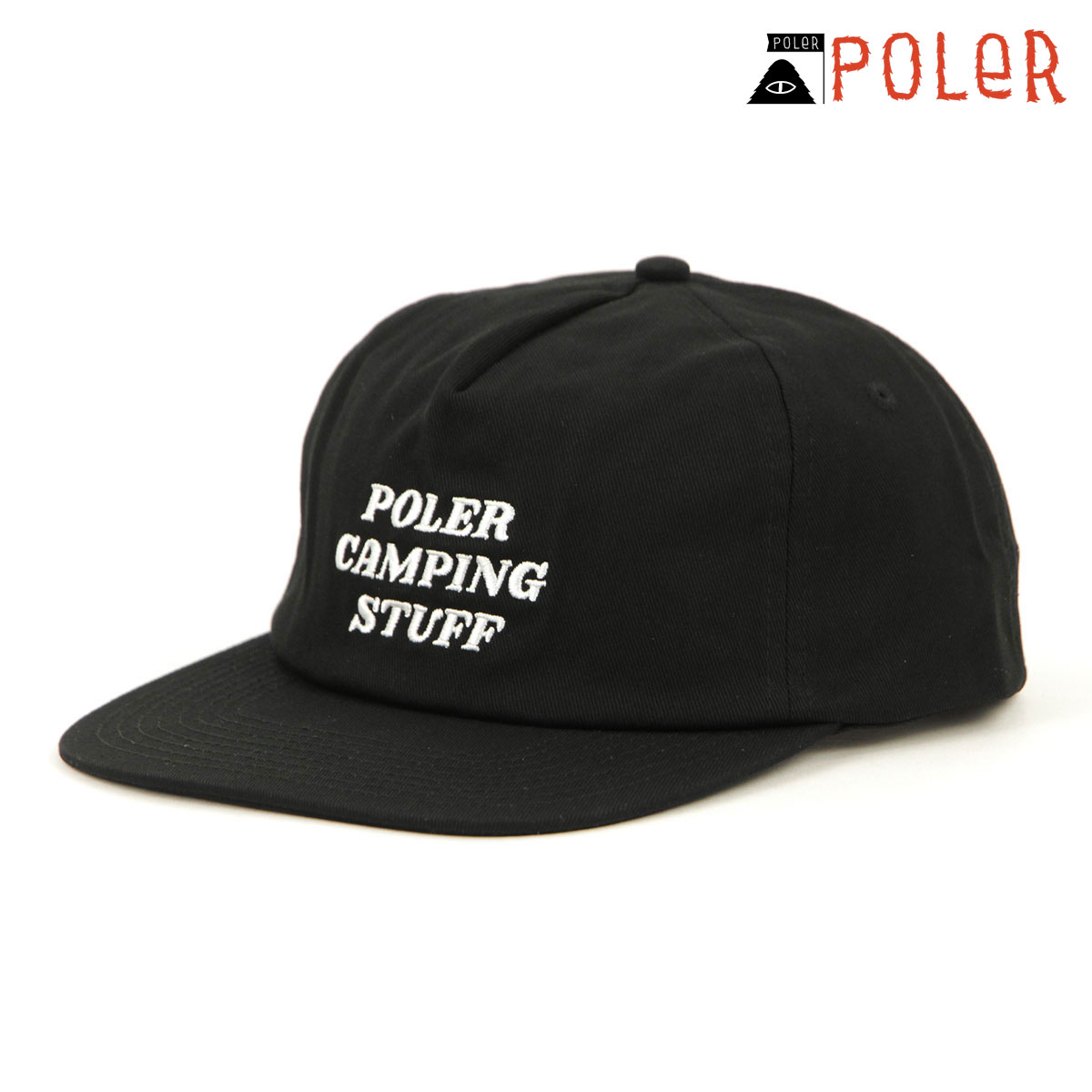 【楽天市場】ポーラー キャップ メンズ レディース 正規販売店 POLER 帽子 CAMPING STUFF HAT BLACK 224ACU7002：ブランド品セレクトショップ MIXON