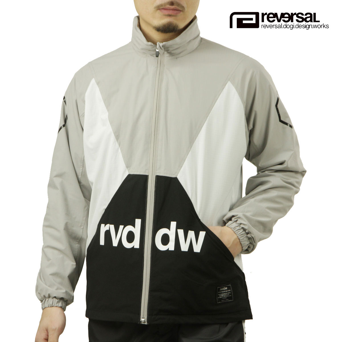 【楽天市場】リバーサル メンズ ジャケット 正規販売店 REVERSAL ジップアップ フード付き アウター COLOR BLOCK ...