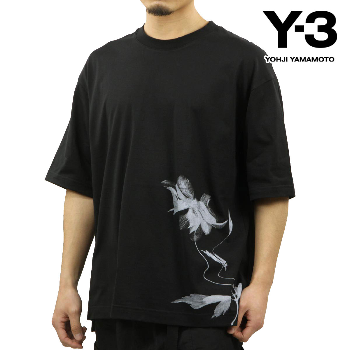【楽天市場】ワイスリー メンズ 半袖Tシャツ 正規品 Y-3 クルーネック コットン GXS SS TEE 2 IN4349 BLACK ...