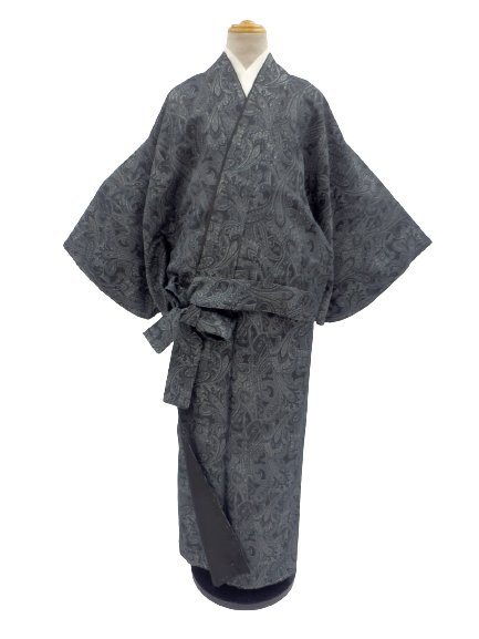 楽天市場】☆正絹附下着物☆グレー地に花と扇柄no105 : 京の呉服屋