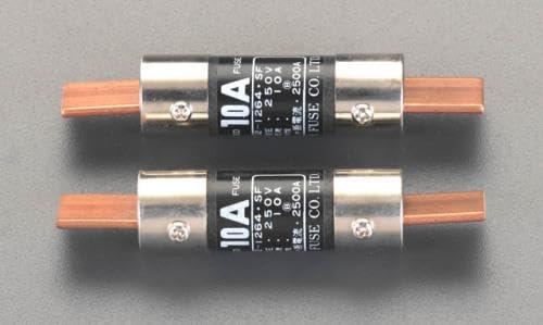 【楽天市場】エスコ 250Vx 20A 筒型エンクロヒューズ 刃型/2本 EA758ZV-25：みやショップ楽天市場店