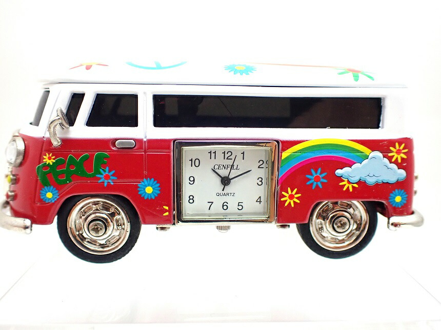 【楽天市場】バス 赤／置き時計 QUARTZ／ bus clock【質屋出店】【送料無料】【g醇vngji醇Foch醇V／zh醇vngbi醇 ...