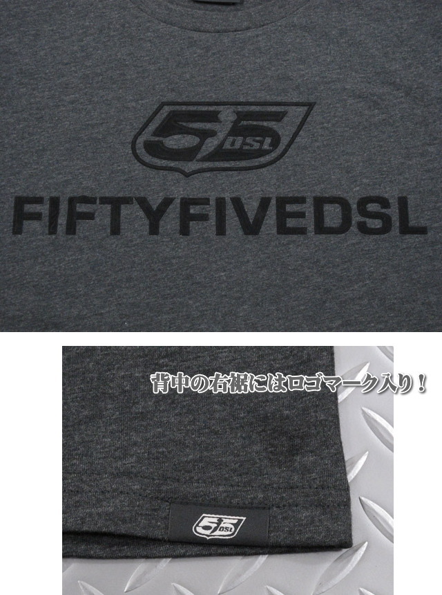【楽天市場】55DSL(FIFTY FIVE DSL) フィフティファイブ ディーエスエル TWOLOGO-LONG T-SHIRT 長袖 ...