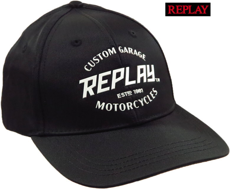 【楽天市場】REPLAY/リプレイ AM4420 BASEBALL CAP WITH LETTERING ロゴ入り、ナイロン ベースボール ...