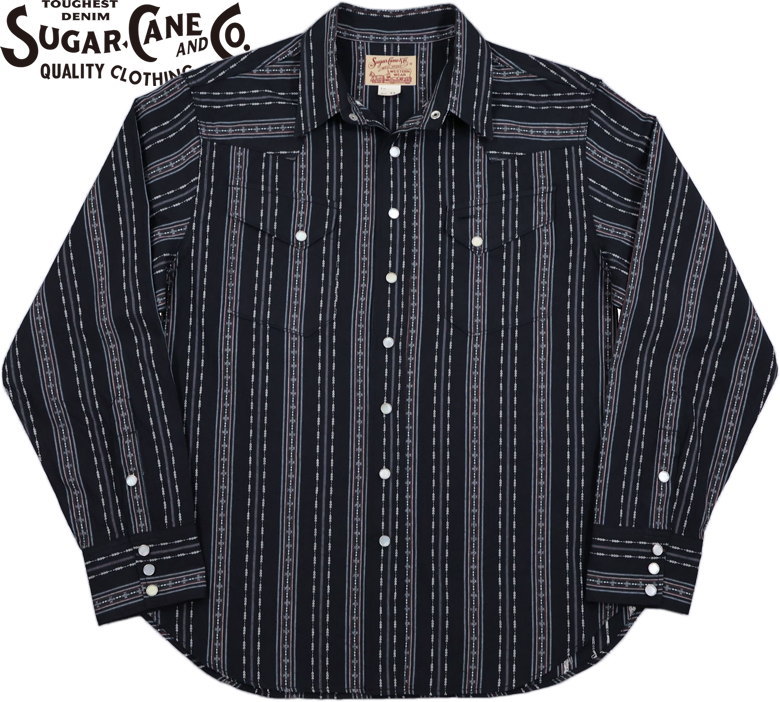【楽天市場】SUGAR CANE/シュガーケーン NATIVE AMERICAN DOBBY STRIPE L/S WESTERN SHIRT ...
