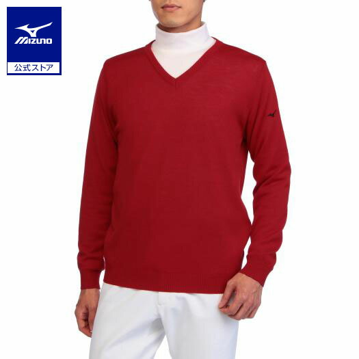 楽天市場】ミズノ公式 ゴルフウェア Vネックニットセーター メンズ