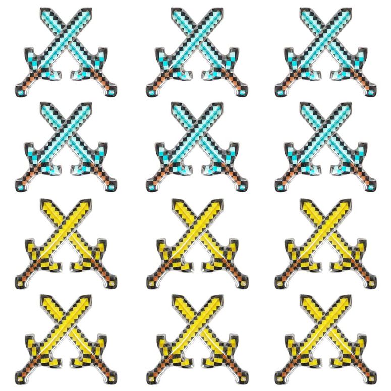 【楽天市場】マインクラフト マイクラ Airsnigi 24 Pack Inflatable Weapon, Inflatable ...