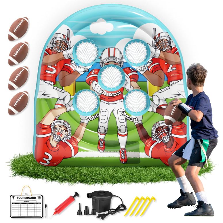 【楽天市場】ゲーム パーティ 楽しめる 6Ft Football Target Toss Game - Inflatable Football ...