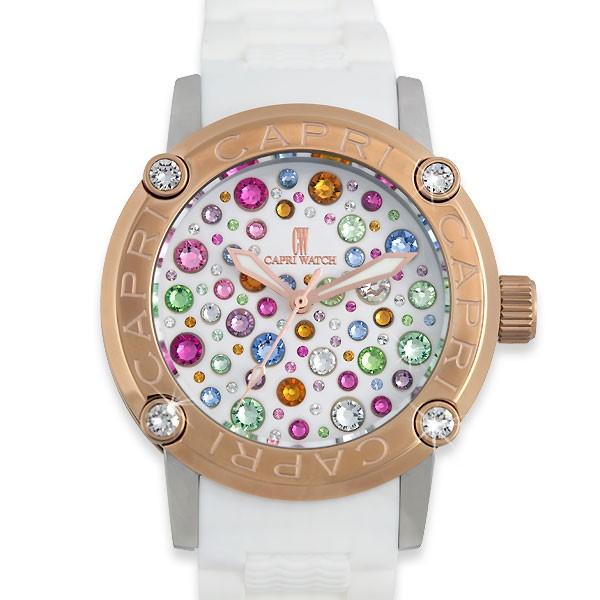 【楽天市場】カプリウォッチ Capri watch ロックス 腕時計 ウォッチ ホワイト Art. 5047 00 レディース メンズ ...