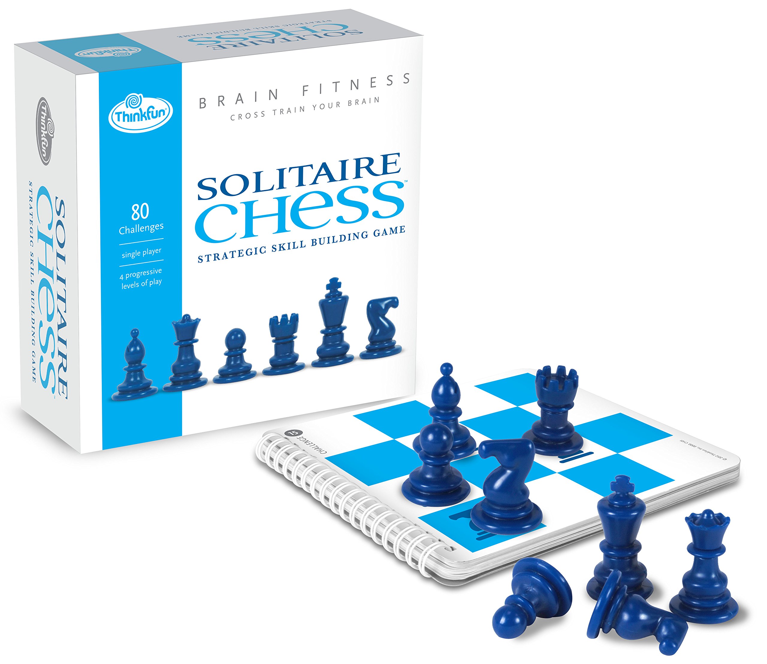【楽天市場】チェスセット ThinkFun Brain Fitness Solitaire Chess - Fun Version of ...