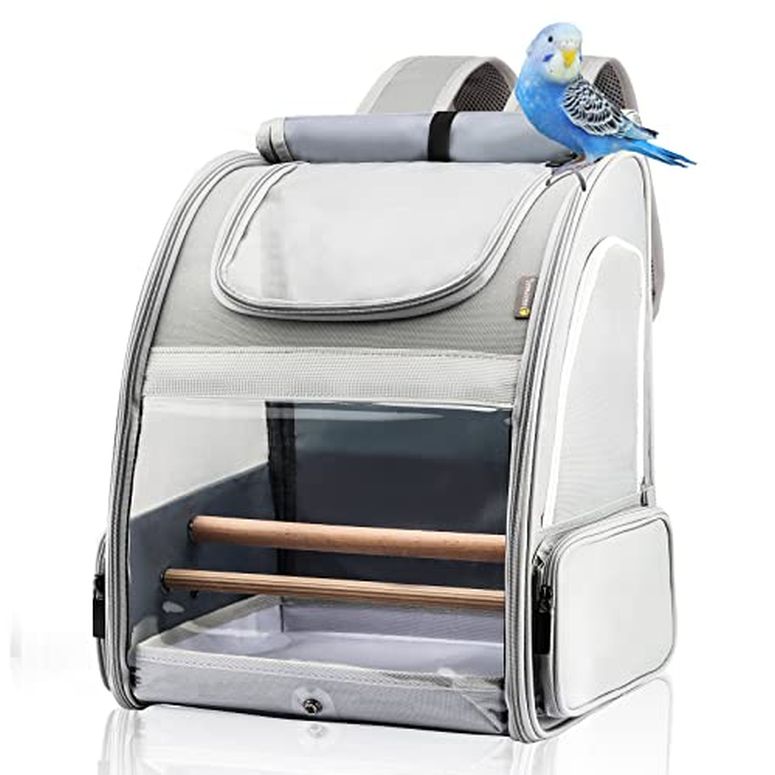 【楽天市場】インコ 小鳥 バード トラベルキャリアー KiiDAS Pet Bird Carrier Parrots Backpack for Travelling Hiking, With ...