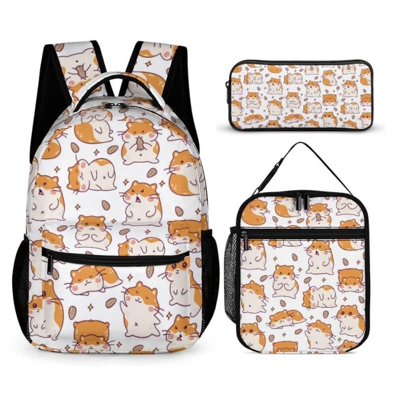 【楽天市場】インコ 小鳥 バード トラベルキャリアー Hamster Backpack with Lunch Box & Pencil ...