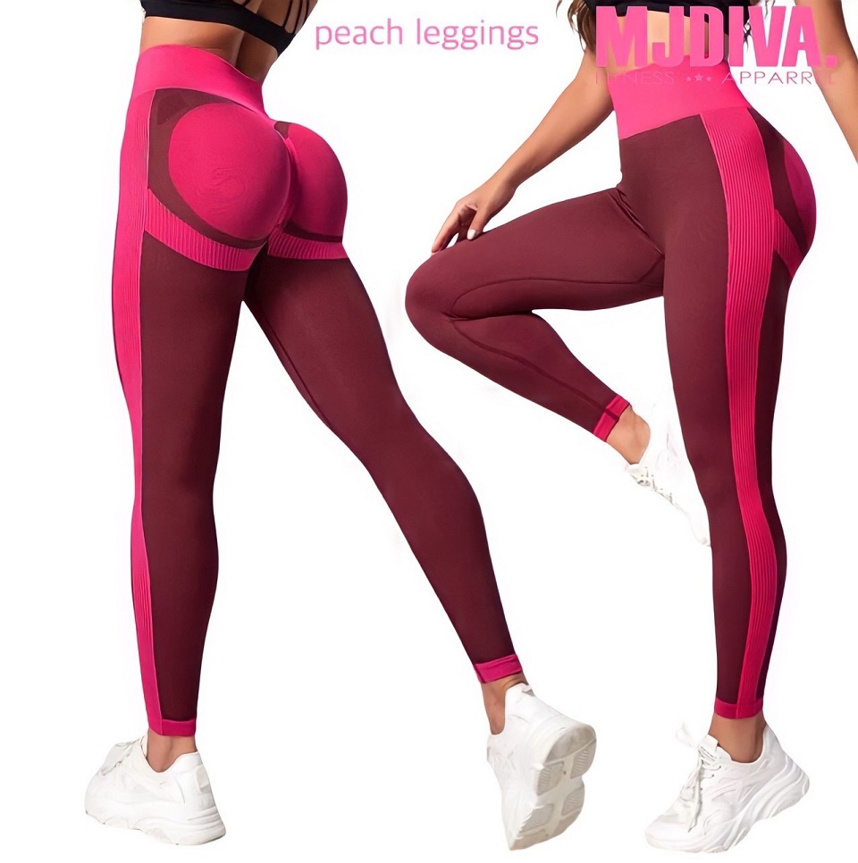 【楽天市場】【送料無料】MJDIVA ピンクレッドpeach美尻レギンス【即日配送！】筋トレ女子必見！超美尻 BOOTY美尻美脚レギンスSNSで話題 桃尻筋トレ女子 インスタ映え ビキニ ...