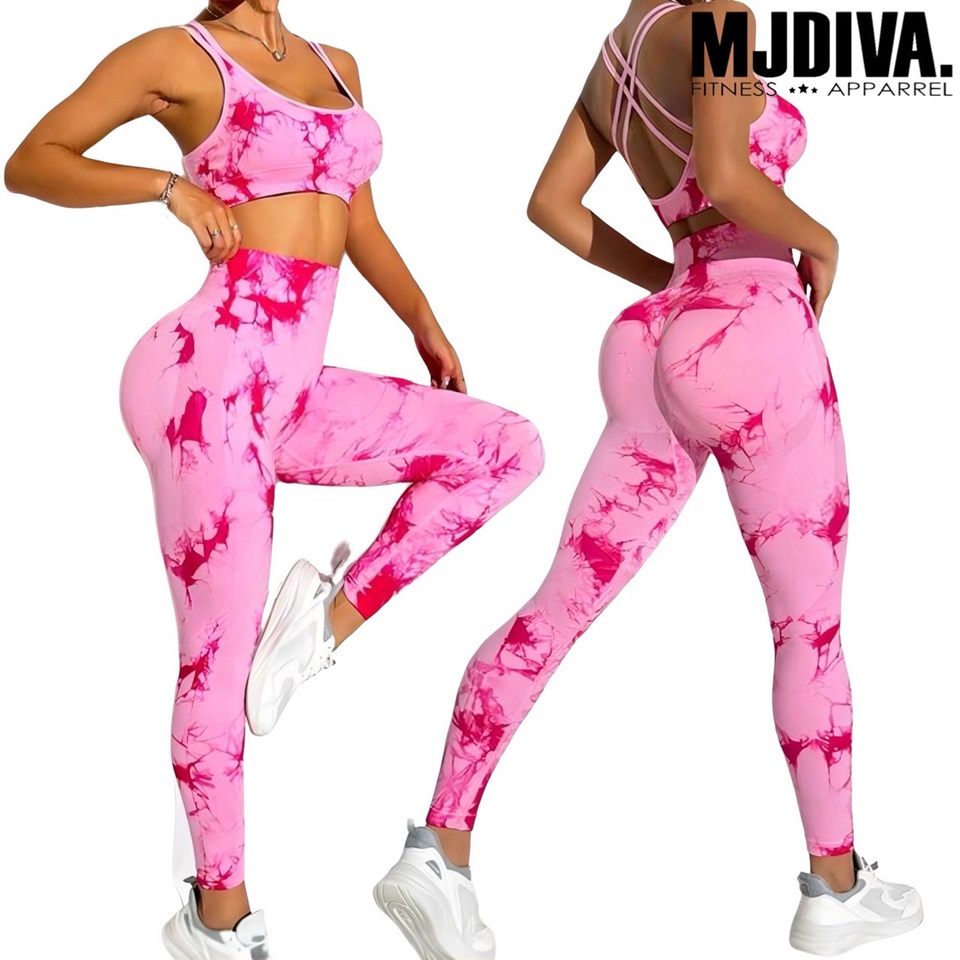 【楽天市場】タイダイ柄シームレス美尻レギンスセットアップPK 美尻 美脚 フィットネスウェア スポーツウェア 筋トレ 可愛いトレーニングウェア 脚長効果 ダンスウェア レギンス ヨガウェア ...