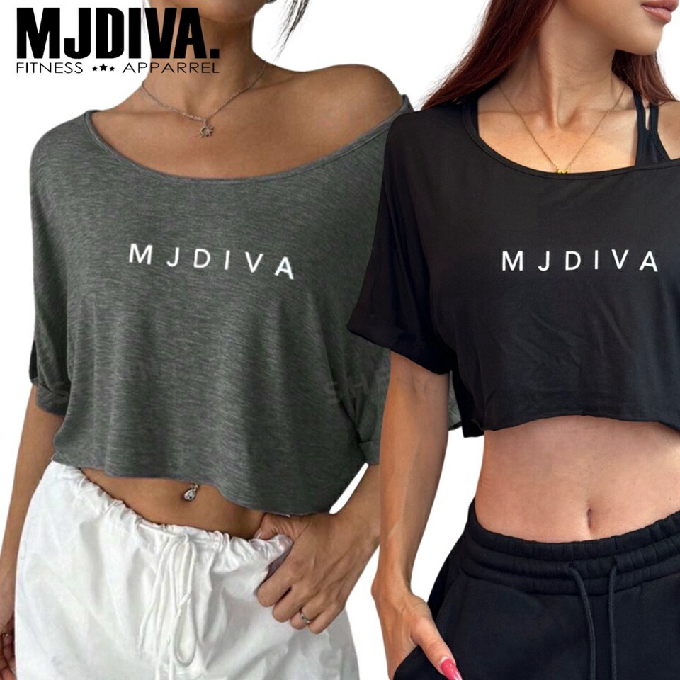 【楽天市場】オフショルSEXYミドル丈ドルマンTEE2カラー 美尻 美脚 フィットネスウェア スポーツウェア 筋トレ 可愛いトレーニングウェア 脚長効果 ダンスウェア レギンス ヨガウェア ...