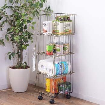 【楽天市場】スタッキングワゴン4D AKB-439 東谷：すこやか屋