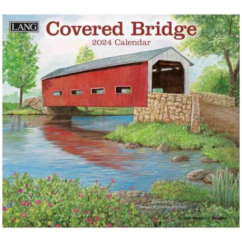 【楽天市場】2024 Calendar LANG ラング 壁掛けカレンダー2024年 Covered Bridges Susan ...