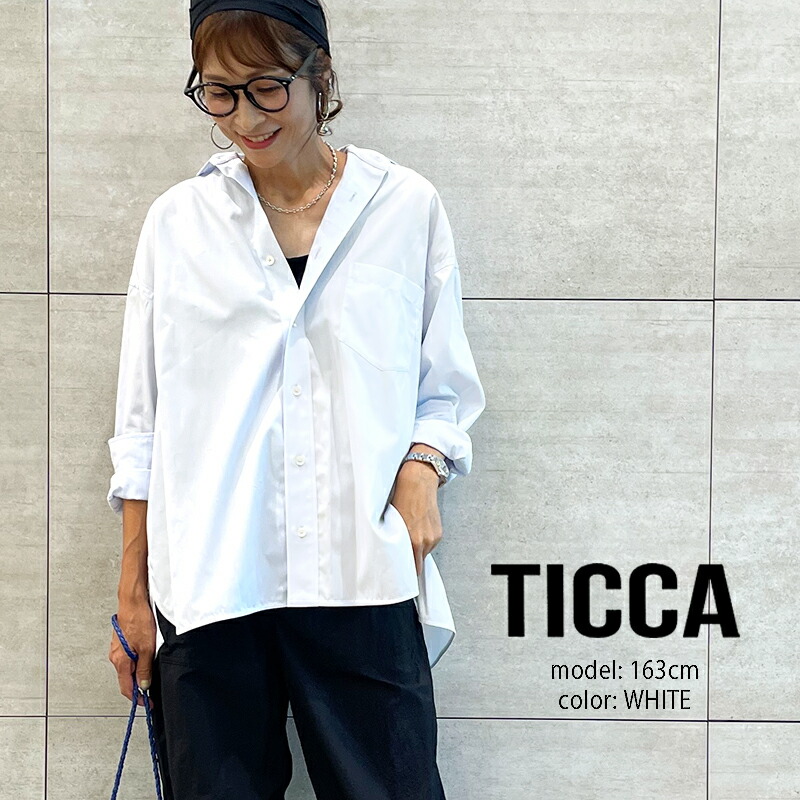 【楽天市場】TICCA ティッカ スクエアビッグシャツ TBDA-101【RCP】2024AW：Mmn エムエムエヌ