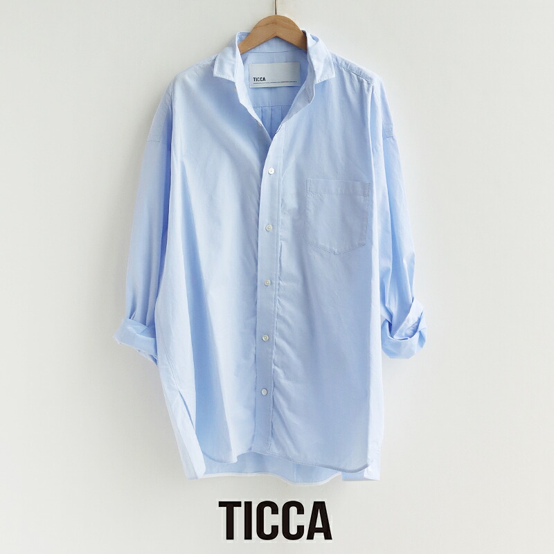【楽天市場】TICCA ティッカ プレミアムスクエアビッグシャツUNI TBDS-002【RCP】2025AW トップス：Mmn エムエムエヌ