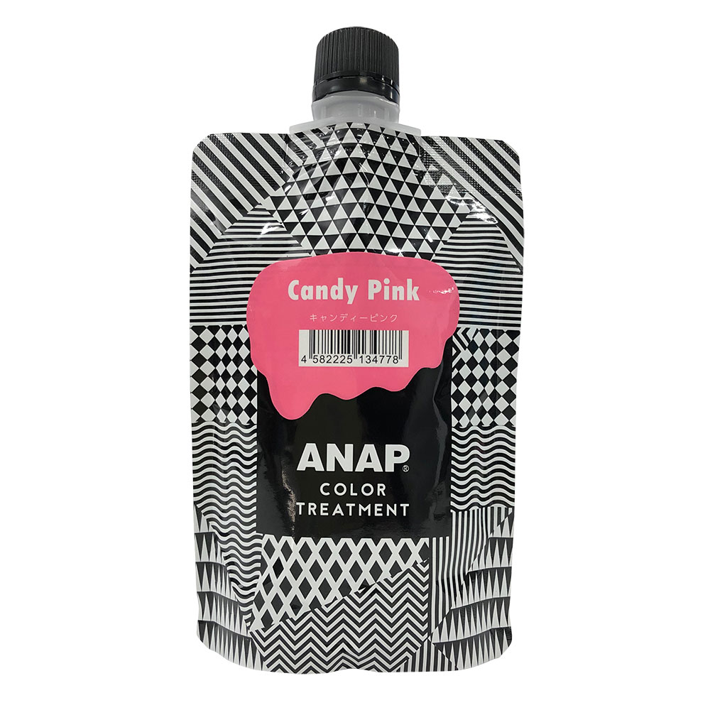 【楽天市場】ANAP カラートリートメント キャンディーピンク 150g Candy Pink ヘアカラー剤 パウチ容器 一時染毛剤 アナップ【メール便】：ビューファ