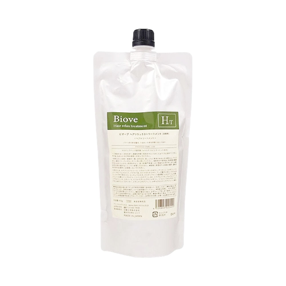 【楽天市場】【6/22-27まで 1等最大100%ポイントバック】Biove ビオーブ ヘアリラックス トリートメント 450g 詰替え ...
