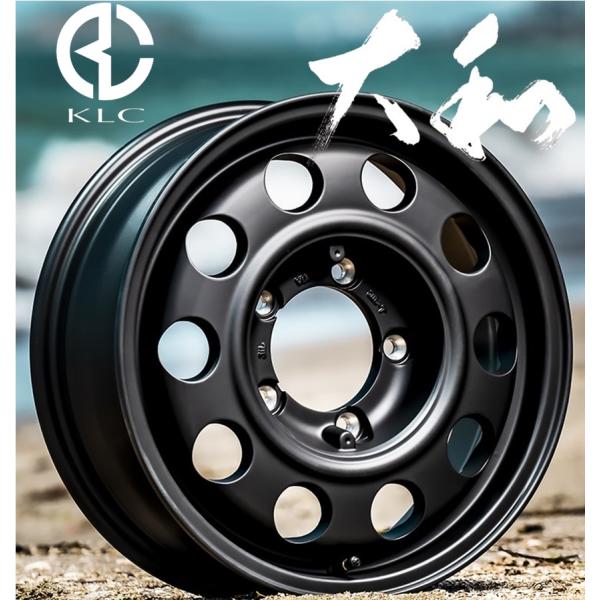 【楽天市場】KLC【ケーエルシー】大和 16x5.5 +22 5H/139.7 マットブラック（MB) x4本セット：MB Car-Parts